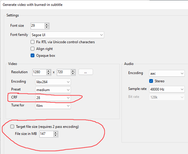 Burned in subtitle with video feature - Reducing video quality · Issue ...