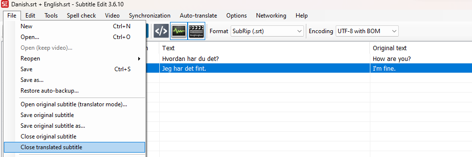 [Feature Request] Option to close translated subtitle · Issue #6450 · SubtitleEdit/subtitleedit ...