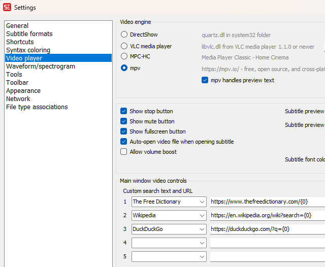 Add option to change search engines · Issue #6756 · SubtitleEdit/subtitleedit · GitHub