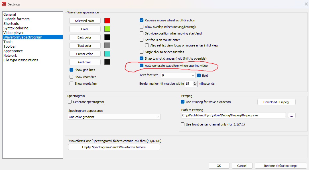 Bulk preparation of the Wave form · SubtitleEdit subtitleedit · Discussion #6926 · GitHub