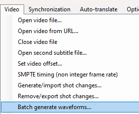 Bulk preparation of the Wave form · SubtitleEdit subtitleedit · Discussion #6926 · GitHub