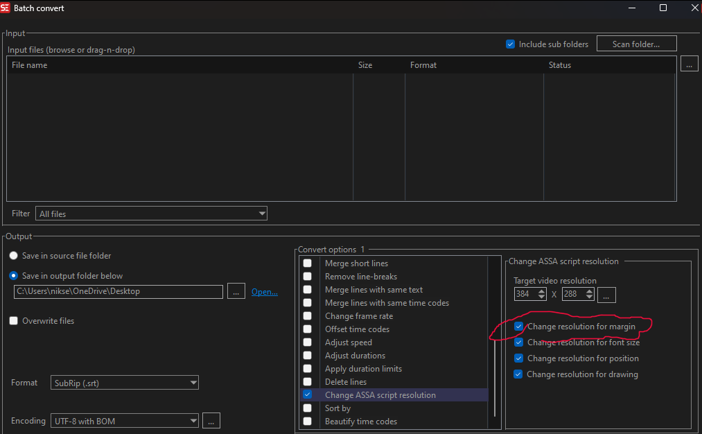 Problem with the change of resolution script and margins · Issue #7225 · SubtitleEdit ...