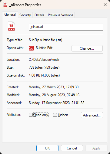 BUG: Filetype description duplicated (Windows) · Issue #7454 · SubtitleEdit/subtitleedit · GitHub