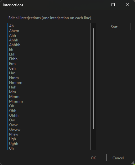 Import/Export Interjection List · Issue #7478 · SubtitleEdit/subtitleedit · GitHub