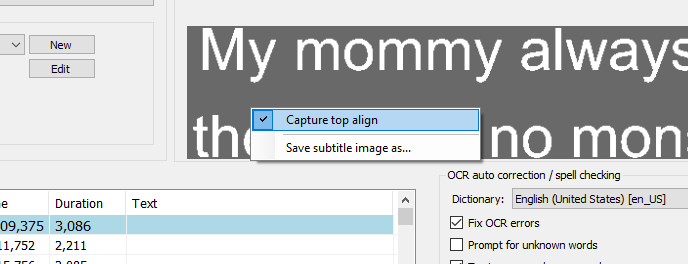 Sub/IDX OCR Conversion, not saving subtitle position on screen. · Issue ...