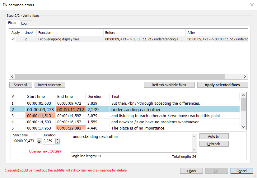 Problem with fixing overlapping · Issue #3787 · SubtitleEdit/subtitleedit · GitHub