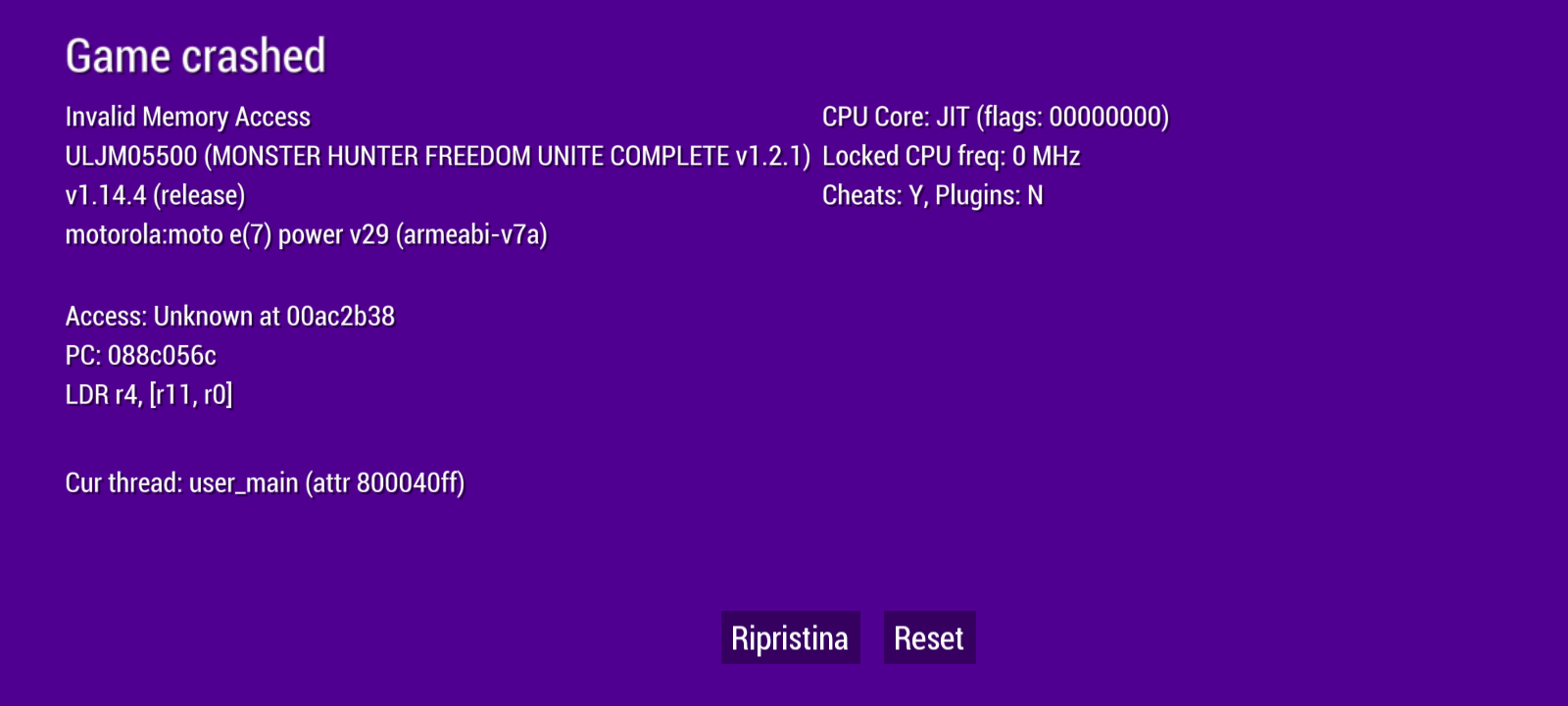 Late Game Crashes Inability To Save And Problems With Save States · Issue 16993 · Hrydgard 