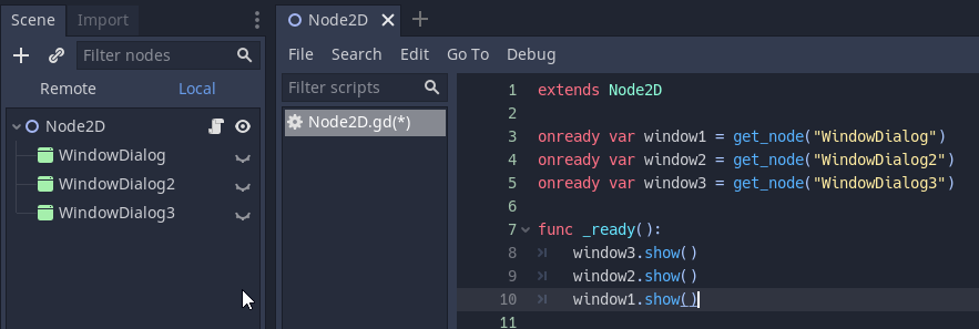 When showing multiple WindowDialogs, close button disappears on each after the first · Issue ...