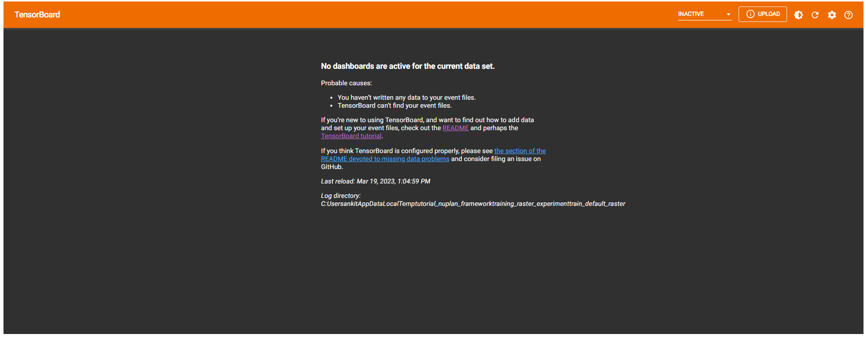 tensorboard launching issue and 'ModuleNotFoundError: No module named ... tensorboard launching issue and 'ModuleNotFoundError: No module named ...