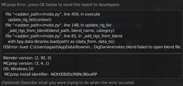 Default Player and Passive Rigs Not loading · Issue #375 · Moo-Ack-Productions/MCprep · GitHub