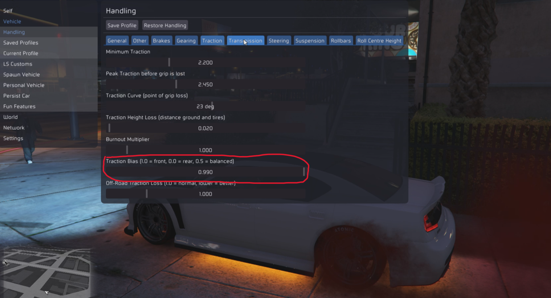 [bug] Vehicle Handling · Issue 1057 · Yimmenu Yimmenu · Github