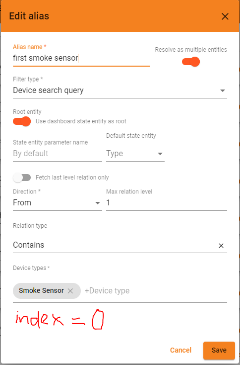 Feature Request Alias With Multiple Entities Choose Index · Issue 8122 · Thingsboard