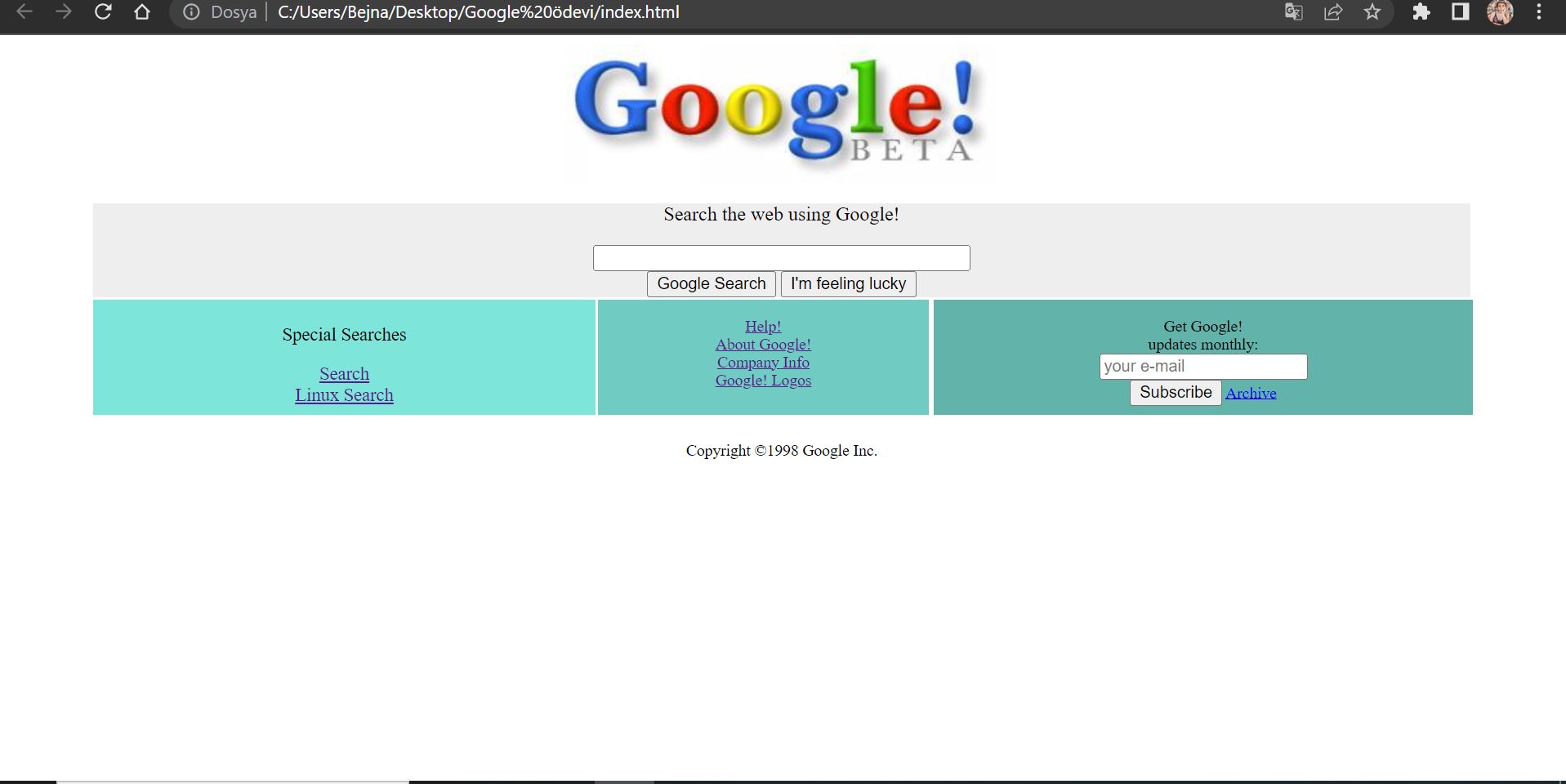 GitHub - BejnaDemir/GoogleSayfasi: Patika Frontend eğitimi kapsamında yaptığım 1998 versiyonlu ...