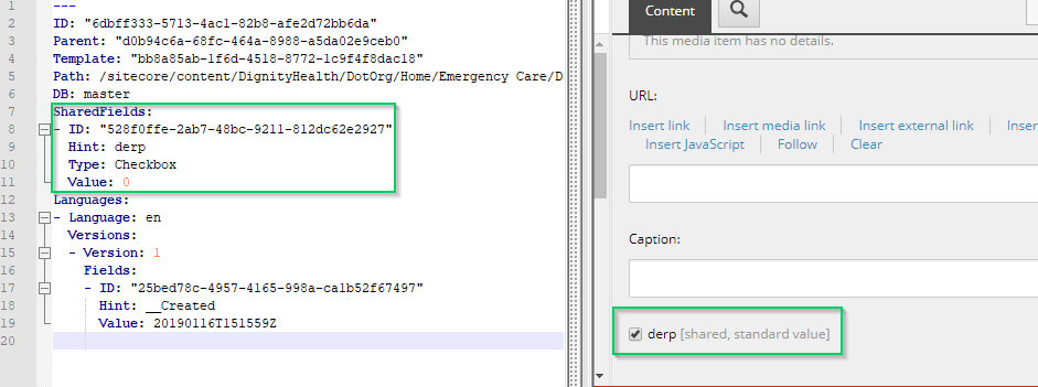 Unable to update shared checkbox field from standard value · Issue #319 · SitecoreUnicorn ...