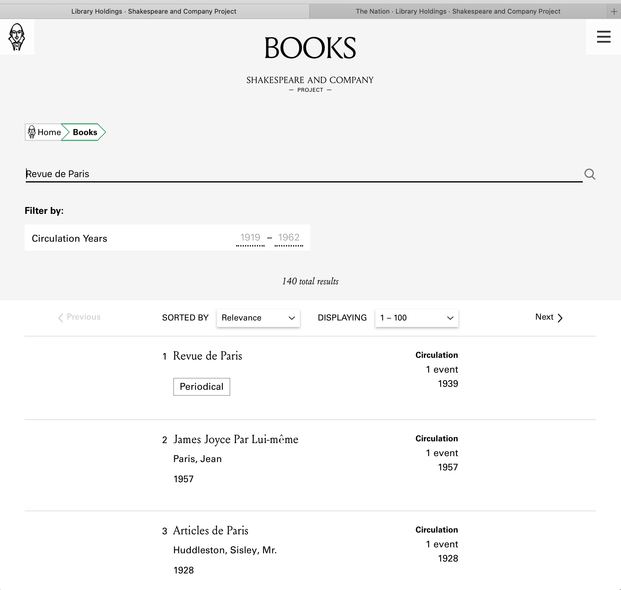Search · Issue #668 · Princeton-CDH/mep-django · GitHub