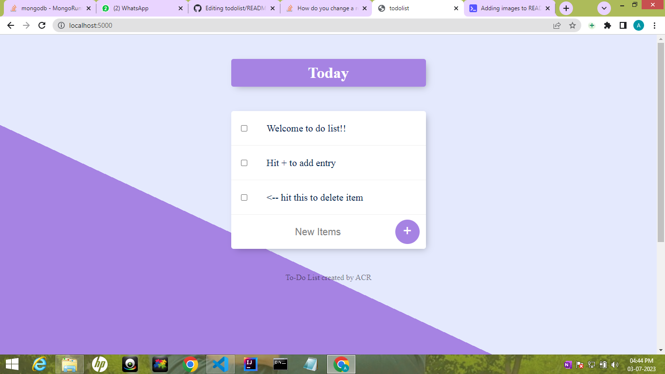 Github Amitrankwartodolist To Do List Website Created Using Html Bootstrap Javascript Ejs