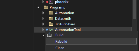 Unreal Editor - AutomationTool Error when cooking pak · Issue #6 · narknon/PhoenixUProj · GitHub