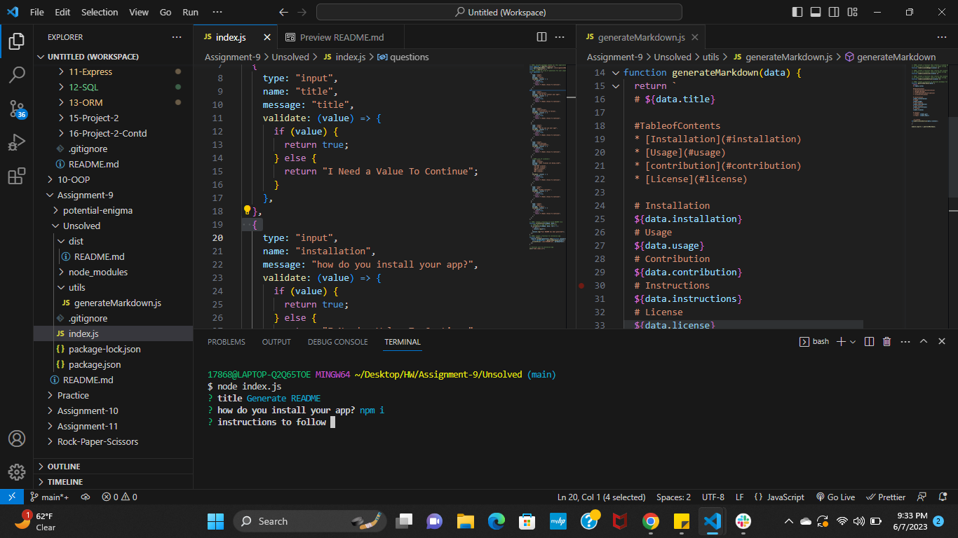 Github Robagraham808 Professional Readme Generator