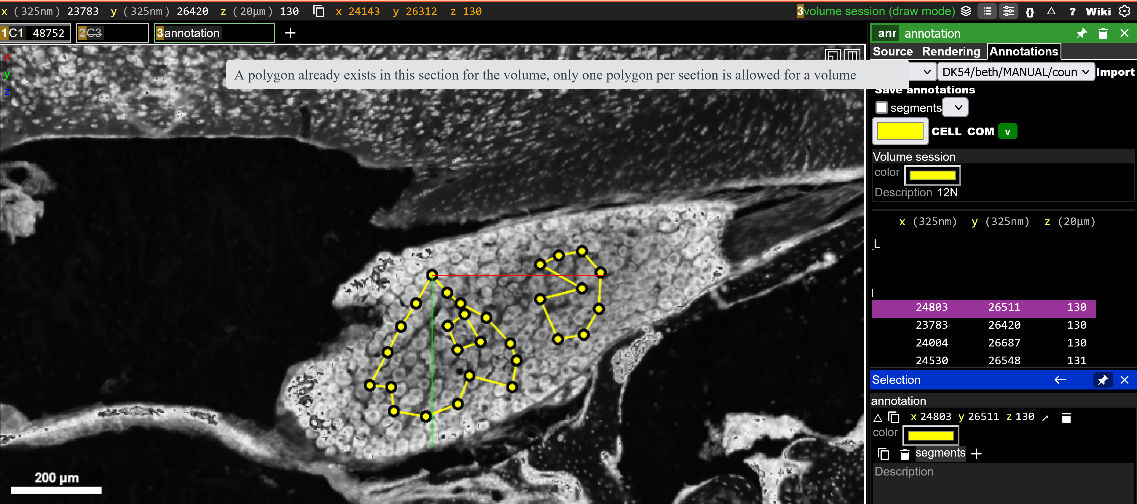 Can create multiple polygons of the same volume on single layer · Issue #139 · ActiveBrainAtlas2 ...