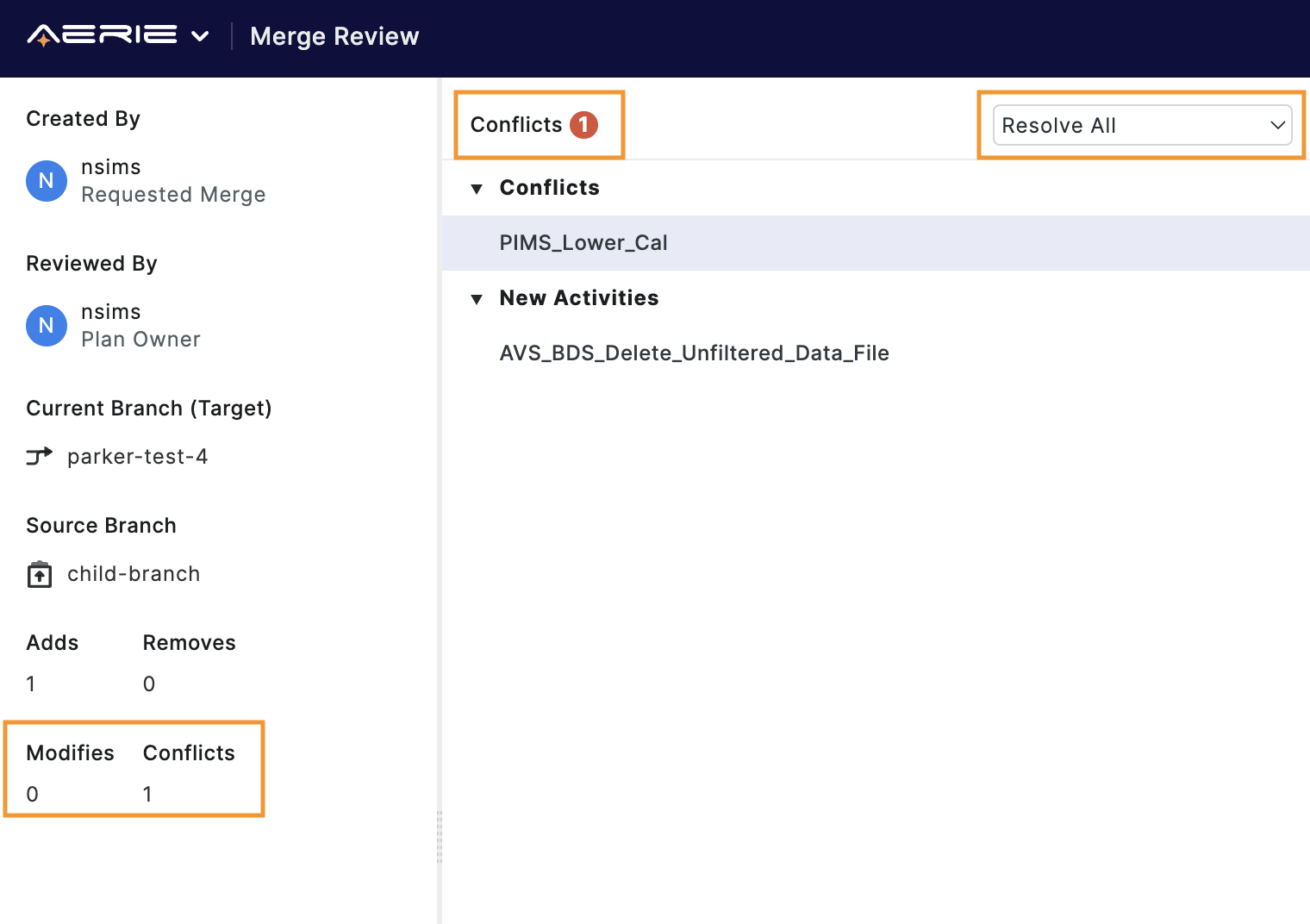 Add tool tips in Merge Review UI to clarify difference between conflict and modification · Issue ...