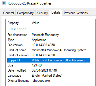robocopy braking behaviour change · Issue #5729 · MicrosoftDocs/windowsserverdocs · GitHub