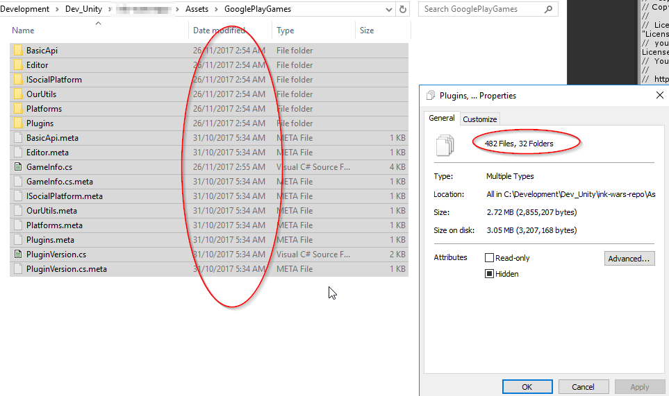 NullReferenceException After importing the plugin GooglePlayGamesPlugin ...
