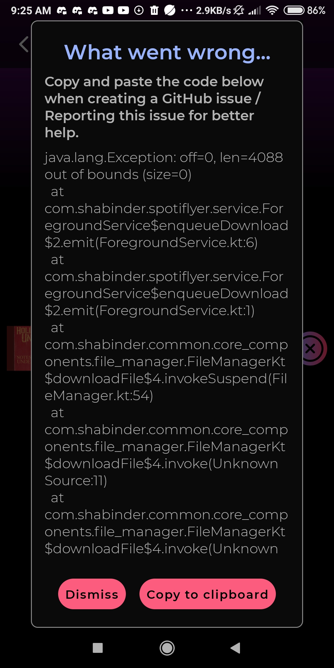 [BUG] : Spotiflyer failing to download songs · Issue #2389 · Shabinder/SpotiFlyer · GitHub