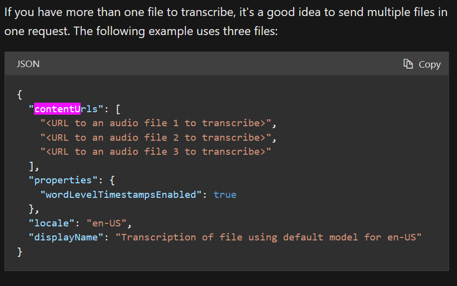 Azure speech to text - filtering result files? · Issue #88460 ...