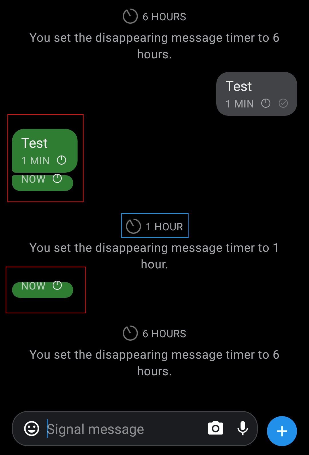 Self-sends with disappearing messages are buggy. · Issue #8002 · signalapp/Signal-Android · GitHub