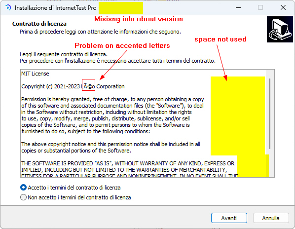 [Bug] 7.4.2303 - Installer - License show wrong accented letter · Issue #413 · Leo-Corporation ...