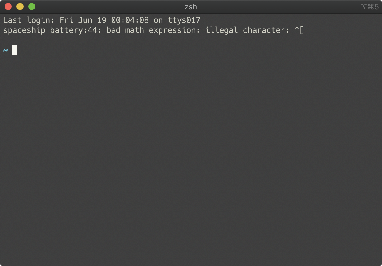spaceship_battery:44: bad math expression: illegal character: ^[ · Issue #825 · spaceship-prompt ...