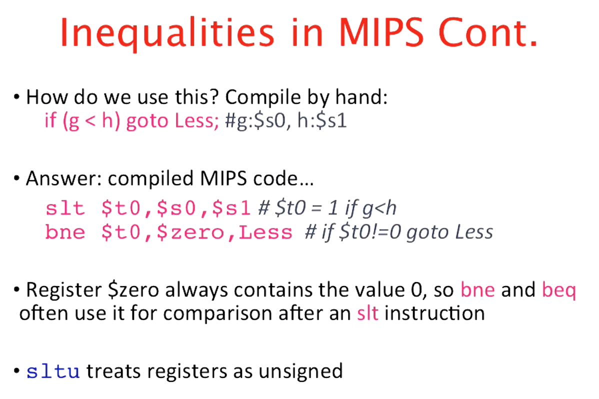 CS61C 6: Instruction, Part 2: MIPS, MIPS Functions · Issue #49 · xxleyi/learning_list · GitHub
