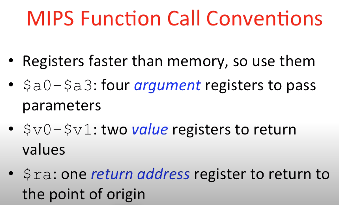 CS61C 6: Instruction, Part 2: MIPS, MIPS Functions · Issue #49 · xxleyi/learning_list · GitHub