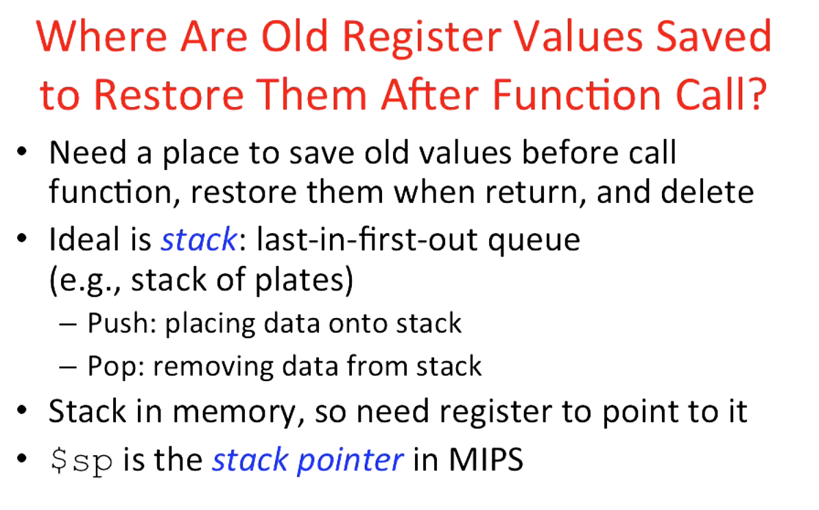 CS61C 6: Instruction, Part 2: MIPS, MIPS Functions · Issue #49 · xxleyi/learning_list · GitHub
