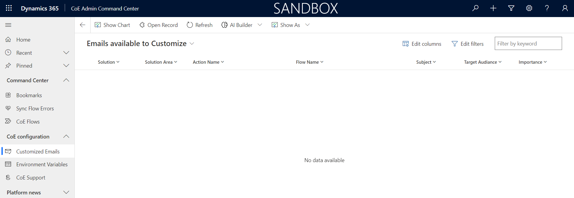 [CoE Starter Kit - QUESTION] How to populate the customized email table? · Issue #5347 ...