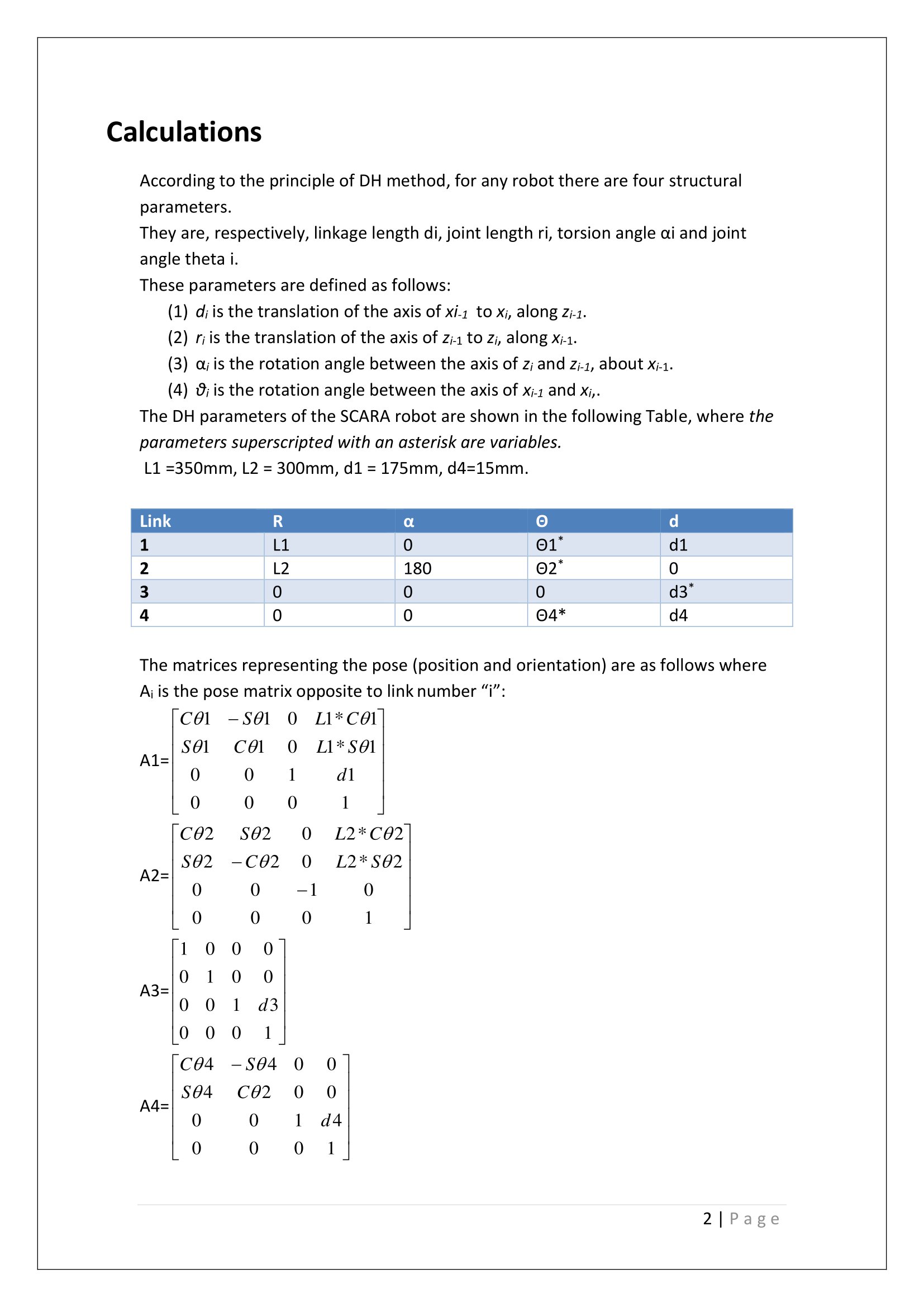 Github Taher2313scara Robot Calculating And Simulating The Position And The Orientation Of