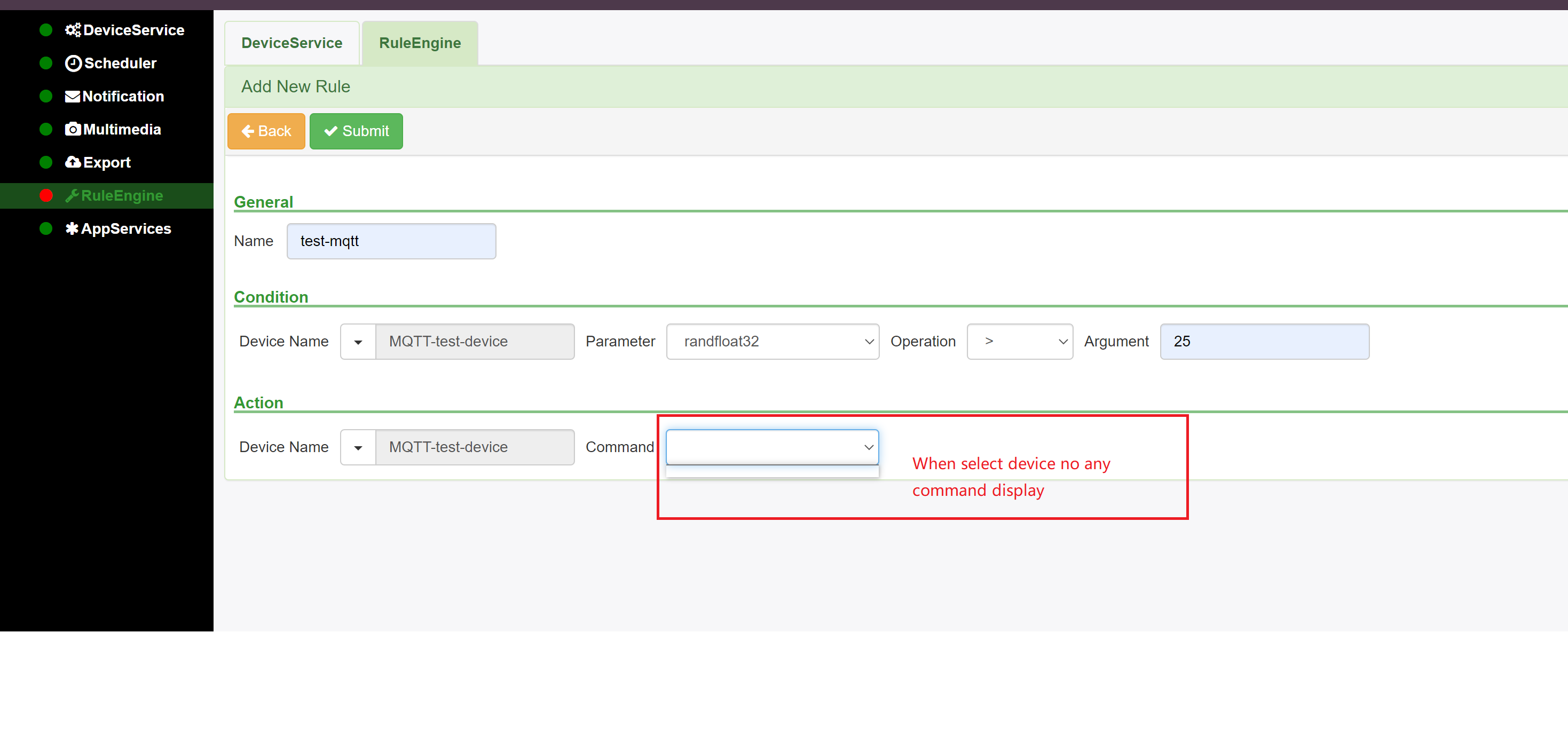 Can Not Create Rule Via Edgex Console 1 2 1 Version · Issue 252 · Edgexfoundry Edgex Ui Go
