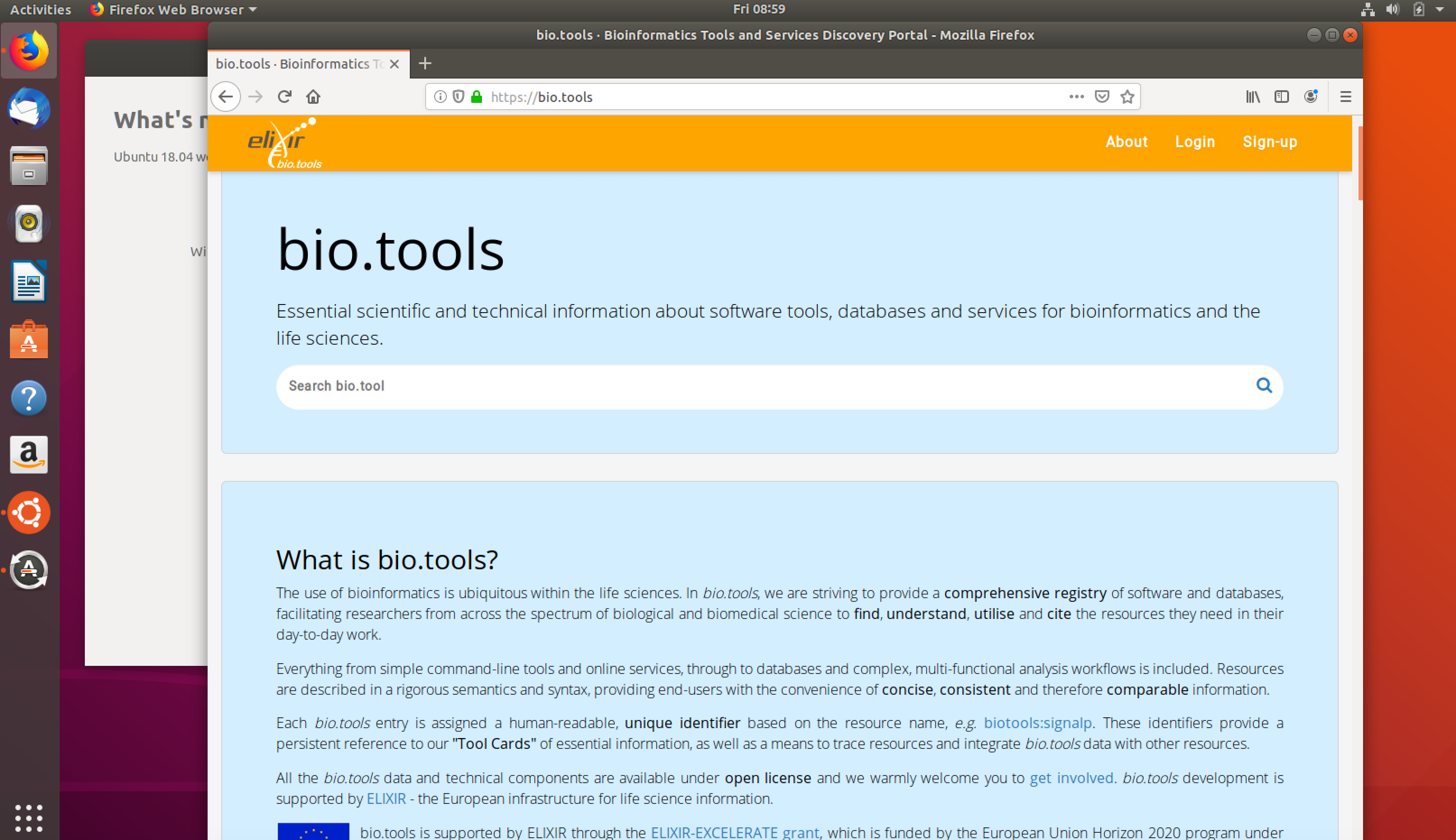 Blank page when opening bio.tools in Firefox · Issue #462 · bio-tools/biotoolsRegistry · GitHub