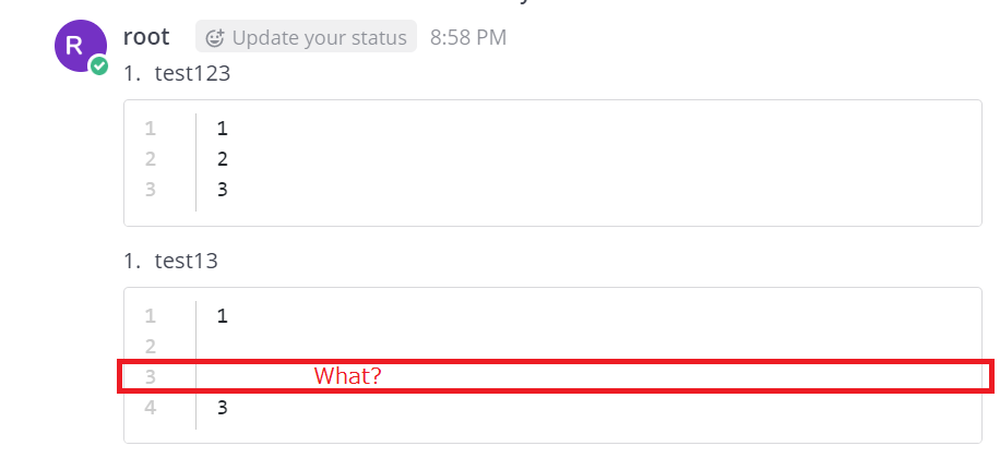 Bug: Extra blank lines inserted in code blocks · Issue #22891 · mattermost/mattermost · GitHub