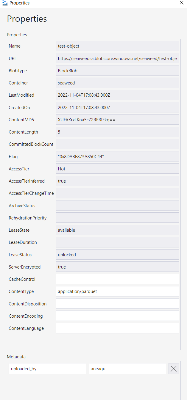 [S3API] Metadata and Content-Type not set when using minio client · Issue #3943 · seaweedfs ...