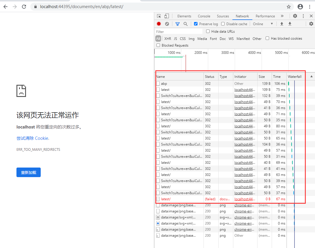 Volo.Docs module encounter an ERR_TOO_MANY_REDIRECTS error when the defaultUICulture not in ...