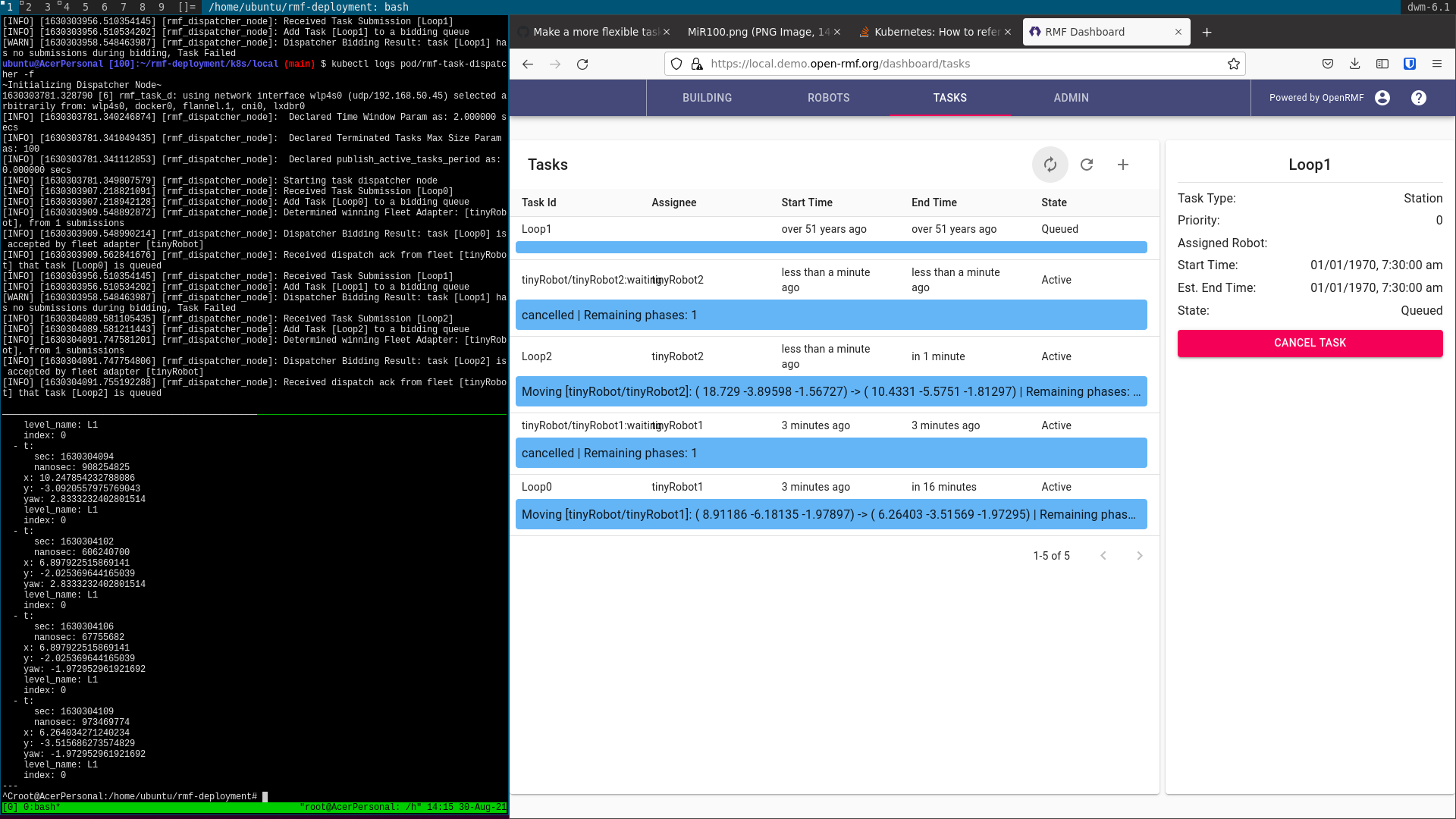 Failed Tasks Remain In Task Panel Represented As Queued Station Tasks · Issue 483 · Open Rmf 