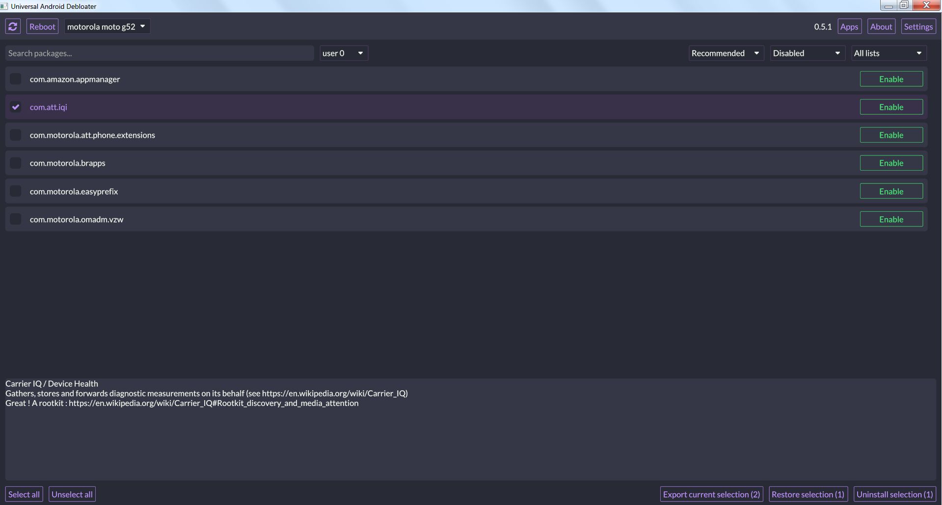 carrier IQ rootkit · Issue #620 · 0x192/universal-android-debloater · GitHub