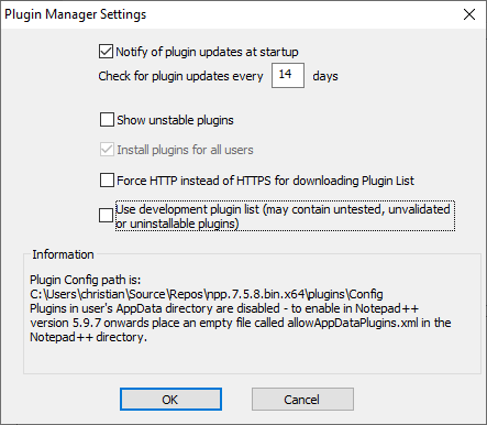 Error downloading the plugin list · Issue #148 · bruderstein/nppPluginManager · GitHub