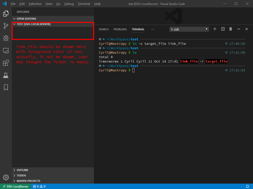 link file which the target not exist not show in explorer · Issue #1442 ...