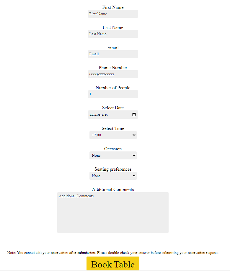 GitHub - gunayshakhmuradova/Little-Lemon-Restaurant: This website created with React.
