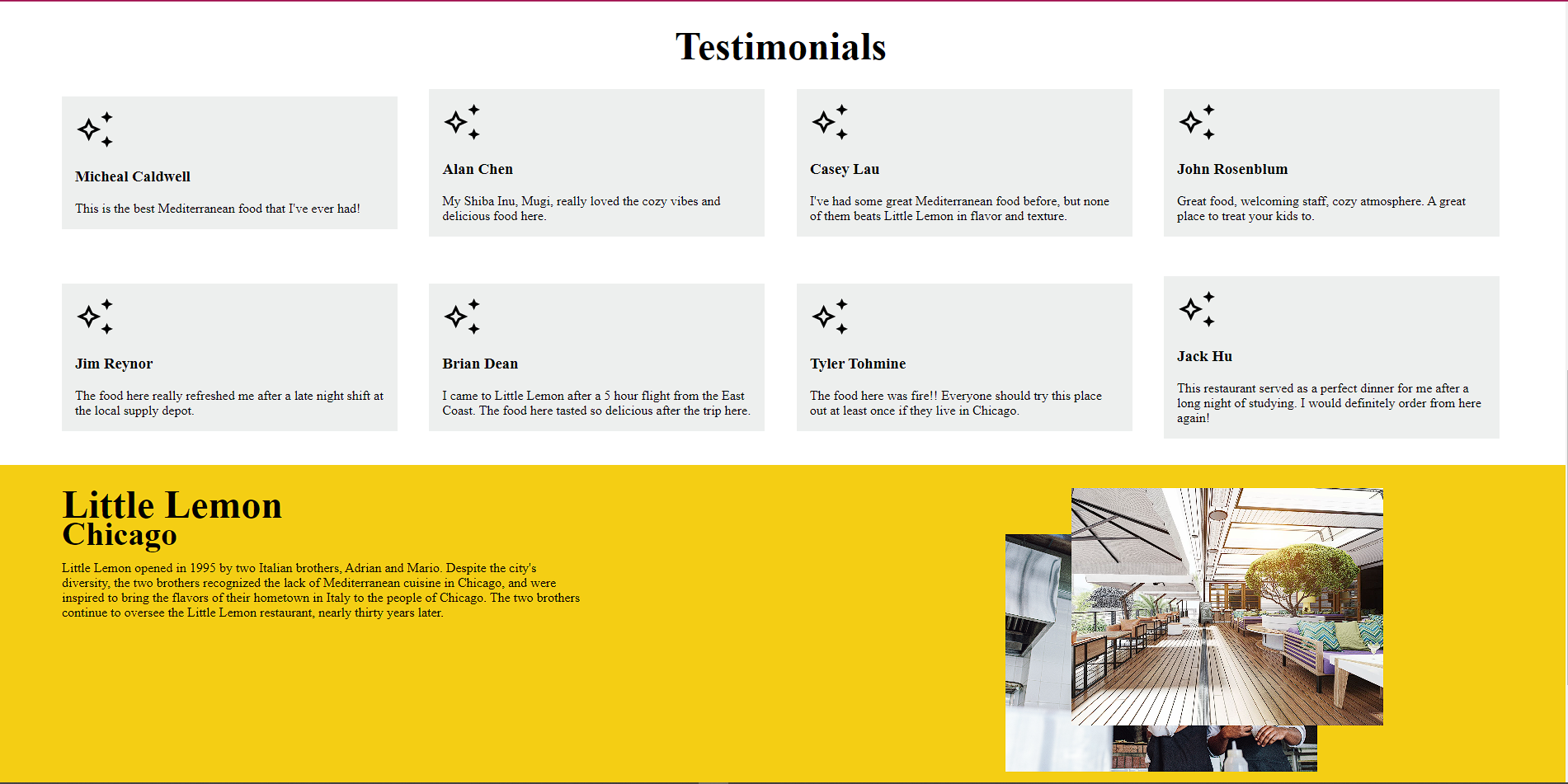 GitHub - gunayshakhmuradova/Little-Lemon-Restaurant: This website created with React.
