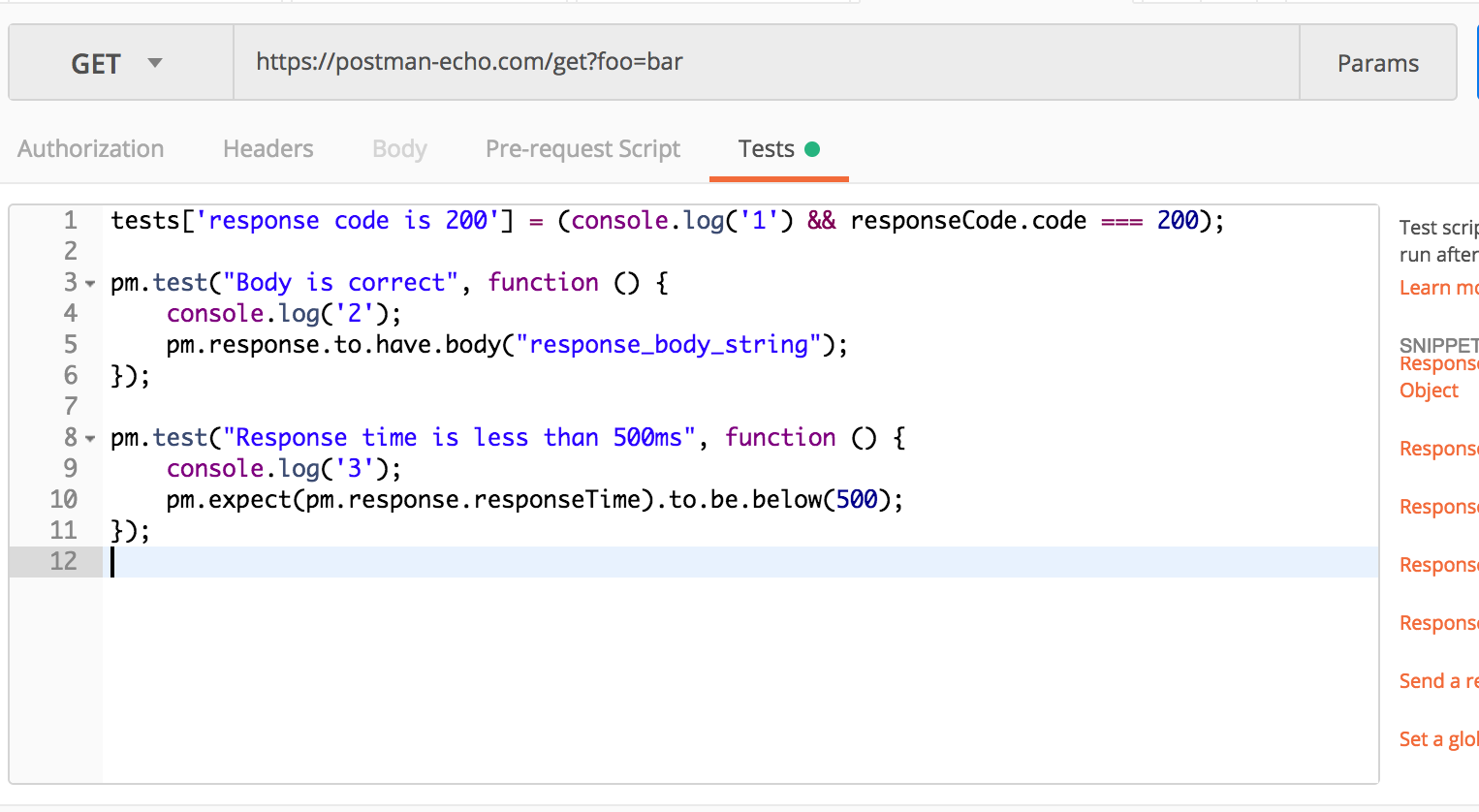 The order of the Test is not coming as correct in the Postman Test ...