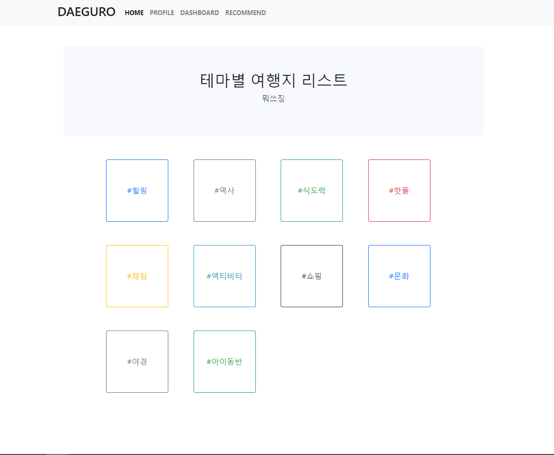 GitHub - hseonjin/Daegu-ro: Django를 활용하여 대구광역시 여행지 추천 웹 사이트 제작