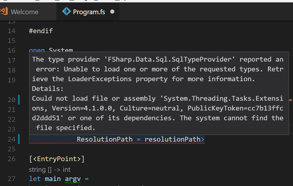 No Intellisense in Ionide with TypeProvider in dotnet core · Issue #486 · fsprojects/SQLProvider ...